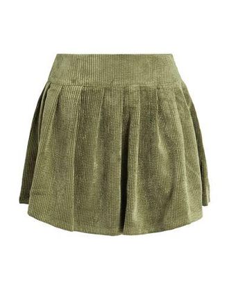 8 by YOOX ORGANIC COTTON CORDUROY PLEATED SKATER SKIRT