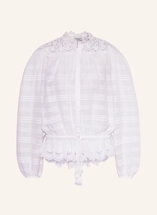 Isabel Marant Marant &Eacute;toile Bluse Polly Mit Plissees weiss