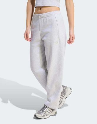 adidas adidas Performance - Adidas Kit - Pantalon barrel &agrave; petit logo - Gris clair chin&eacute;
