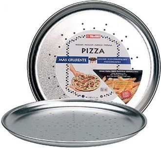 Ibili Ibili 802428 Pizzablech, verzinnt, Weißblech, Silber, 28 x 28 x 2 cm