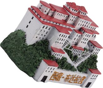 Cabilock Potala Modell Dekoration aus Resin Glatte Oberfl&auml;che Rundliche Kanten Langlebiges Tischornament f&uuml;r Sandtisch und Mikro Landschaft Sichere Wohnraumdek