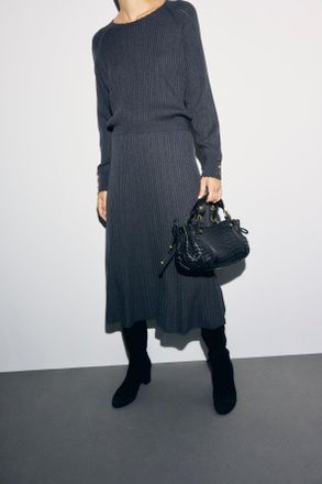 Gerard Darel Jupe midi en maille - TATI - anthracite