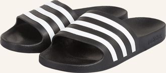 adidas Pantoletten Adilette Aqua schwarz