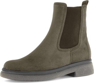 Gabor Damen Chelsea Boots, Frauen Stiefeletten,uebergangsschuhe,uebergangsstiefel,Schlupfstiefel,flach,Stiefel,Oliv (EL. Uni),40 EU / 6.5 UK