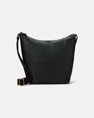 Timberland Lederschultertasche f&uuml;r Damen in Schwarz, Damen, Schwarz