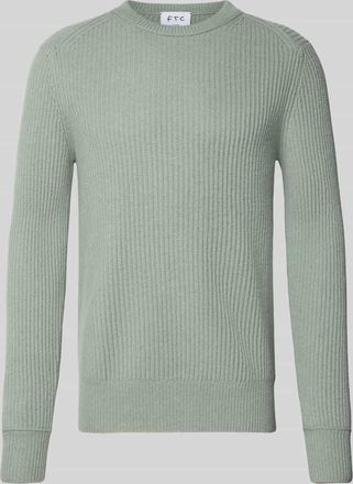 FTC Kaschmirpullover mit Strukturmuster