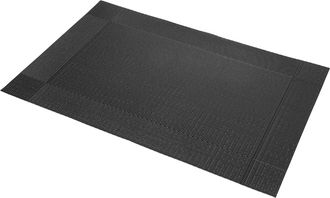 Valiclud Wasserdichtes PVC Tischset Schwarz Hitzebeständig und Ölresistent Gewebte Abwischbare Platzmatten für Küche Esszimmer Hotel und Restaurant Langlebig u