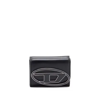 Diesel Femme, Accessoires, Noir, Taille: ONE Size Portefeuille Trifold 1DR