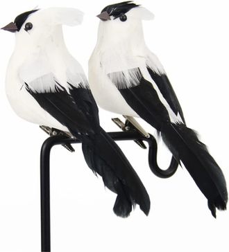 Cabilock 2 St&uuml;ck Ed Birds K&uuml;nstliche V&ouml;gel F&uuml;r Hochzeit Party Garten Landschaft