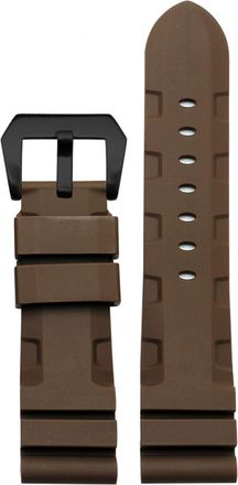 Generic Silikon für PAM111 PAM0061 PAM00682 Armband Sportuhrenarmband 24mm Armband wasserdicht schwarz Zubehör Gürtel