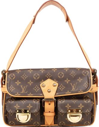 Louis Vuitton Crossbody Bags - Louis Vuitton Canvas Monogram Hudson PM Shoulder B - Gr. unisize - in Braun - f&uuml;r Damen