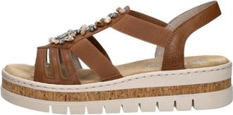 Rieker Femme, Chaussures, Brun, Taille: 43 EU Sandalen Plat