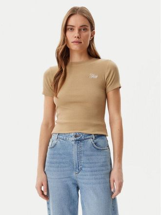 Guess T-Shirt W5GP62 KA0H1 Beige Regular Fit