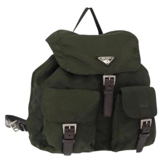 Prada Pre-owned Nylon Rucksack - - Pre-owned - Damen - Gr&uuml;n - ONE SIZE