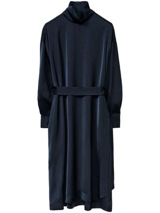 Fabiana Filippi robe en satin - Bleu