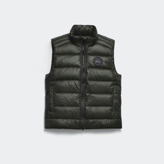Canada Goose Crofton Weste mit Black Label (M&auml;nnlich, Volcano, S)