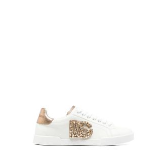 Dolce & Gabbana Crystal-embellished DG Logo Sneakers