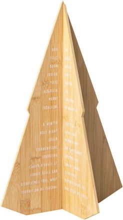 R&auml;der Holztanne Fr&ouml;hliche Weihnachten