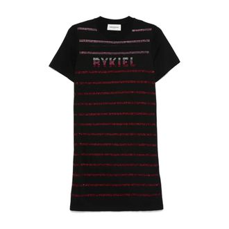 Sonia Rykiel Kleid mit Kristallverzierung - - Dresses - Damen - Schwarzk - S