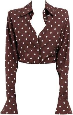 Rowen Rose Chemise &agrave; motif &agrave; col classique