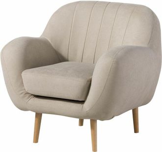 Massivmoebel24 Sessel 96x85x88 beige holma