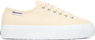 Superga Sneakers aus Stoff Superga Platform Leggera S2142ZW Beige
