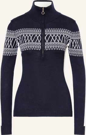 We Norwegians Midlayer Signature Aus Merinowolle blau