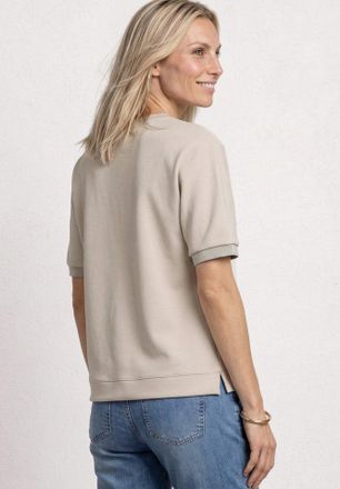 Street One Rundhalsshirt aus elastischem Materialmix