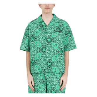Garment Workshop Kurz&auml;rmeliges Hemd - - Shirts - Herren - Gr&uuml;n - 2XL