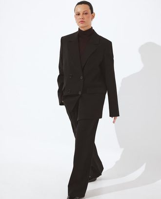 NA-KD Pantalon de costume &agrave; taille basse - Noir