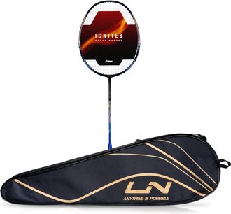 Li-Ning Li-Ning Ignite 8 Badmintonschl&auml;ger 5U G6 (Schwarz/Blau/Altgold)