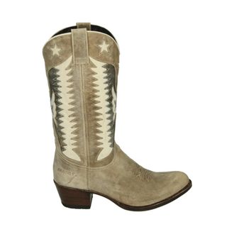 Sendra Westernstiefel aus Taupe-Leder - - Shoes - Damen - Beige - 41 EU