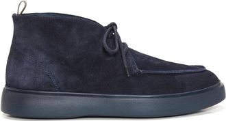 Officine Creative Homme, Chaussures, Bleu, Taille: 44 EU Bottes Chukka en Daim, Made in Italy