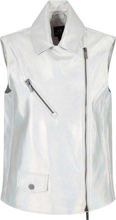 A|X Armani Exchange Weste f&uuml;r Damen, Schimmer, &Auml;rmellos (Bunt meliert)