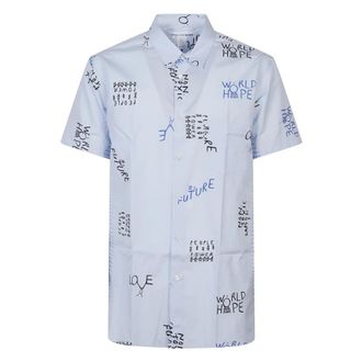 Comme Des Gar&ccedil;ons Gingham-Panel-Hemd - - Shirts - Herren - Blau - L