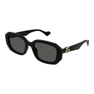 Gucci Geometrische Rechteckige Sonnenbrille - - Accessories - Damen - Schwarzk - 54 MM