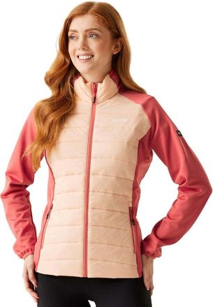 Regatta Damen Womens Clumber V Full Zip Hooded Coat Hybrid-Jacke, Pfirsich/Rot, 38