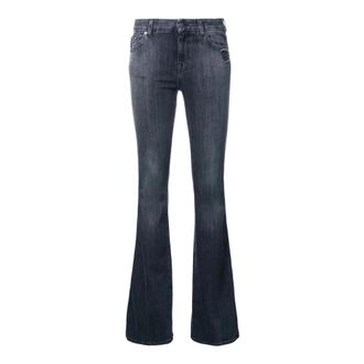 7 For All Mankind Flared Jeans - - Jeans - Damen - Schwarzk - W28