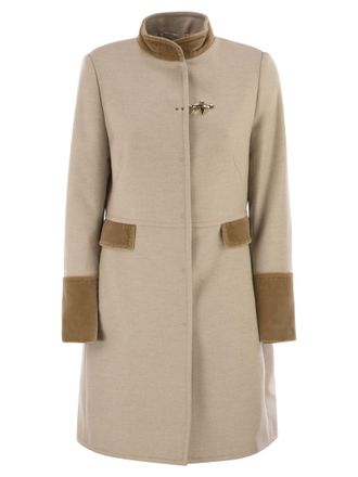 Fay Manteau de tissu en laine fay