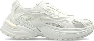 Emporio Armani Homme, Chaussures, Blanc, Taille: 41 1/2 EU Baskets en su&egrave;de et mesh