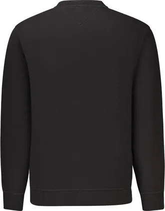 Tommy Hilfiger Logo-Print Cotton Sweatshirt - Black