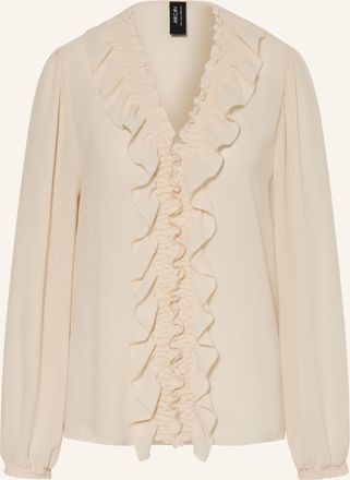 Marc Cain Bluse Mit R&uuml;schen Und Volants beige