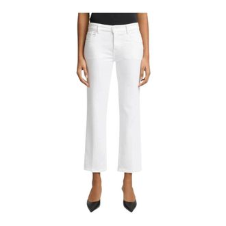 7 For All Mankind Calie Straight Ankle - - Trousers - Damen - Wei&szlig; - W26