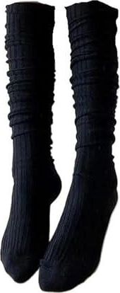 Generic Chaussettes hautes ray&eacute;es, chaussettes de printemps l&eacute;g&egrave;res pour femme, gris, Taille Unique