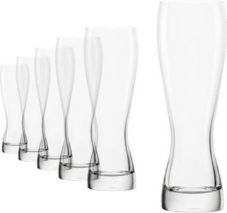 Stölzle Weizenbierglas, Glas, transparent, 6