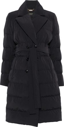 Seventy Doppelreihiger Mantel mit G&uuml;rtel - Schwarz