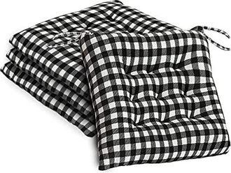 Generic Lot de 4 coussins de chaise dext&eacute;rieur, &eacute;pais et amovibles pour chaises de terrasse, bancs de jardin, canap&eacute;s, confortables et coussins pour une meill