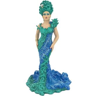 December Diamonds 55-55254 Miss Aqua Blues What A Drag Queen Ornament Figur, 21,6 cm