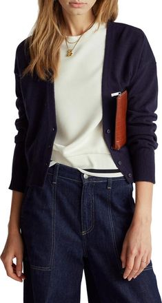 Benetton Damen Cardigan M/L 102hd6052 Strickjacke, blau, L