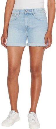 Pepe Jeans London Damen Skinny Short Hw Shorts, Blau (Denim-PF6), 31W